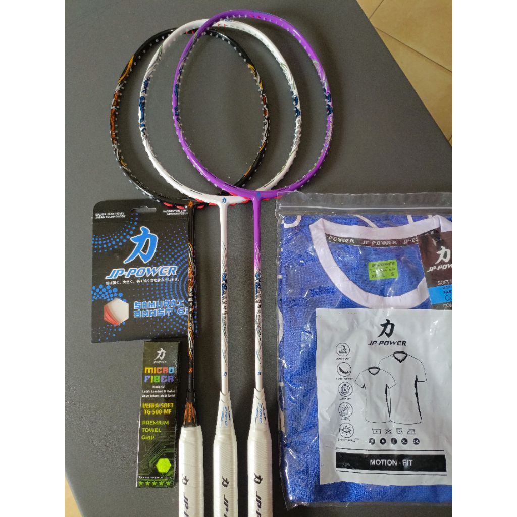 Jual Raket JP Power Samurai Q1 Frame Bolong Original | Shopee Indonesia