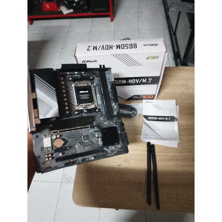 Jual Asrock B650M-HDV/M.2 AMD AM5 B650 DDR5 Motherboard Include Wifi ...