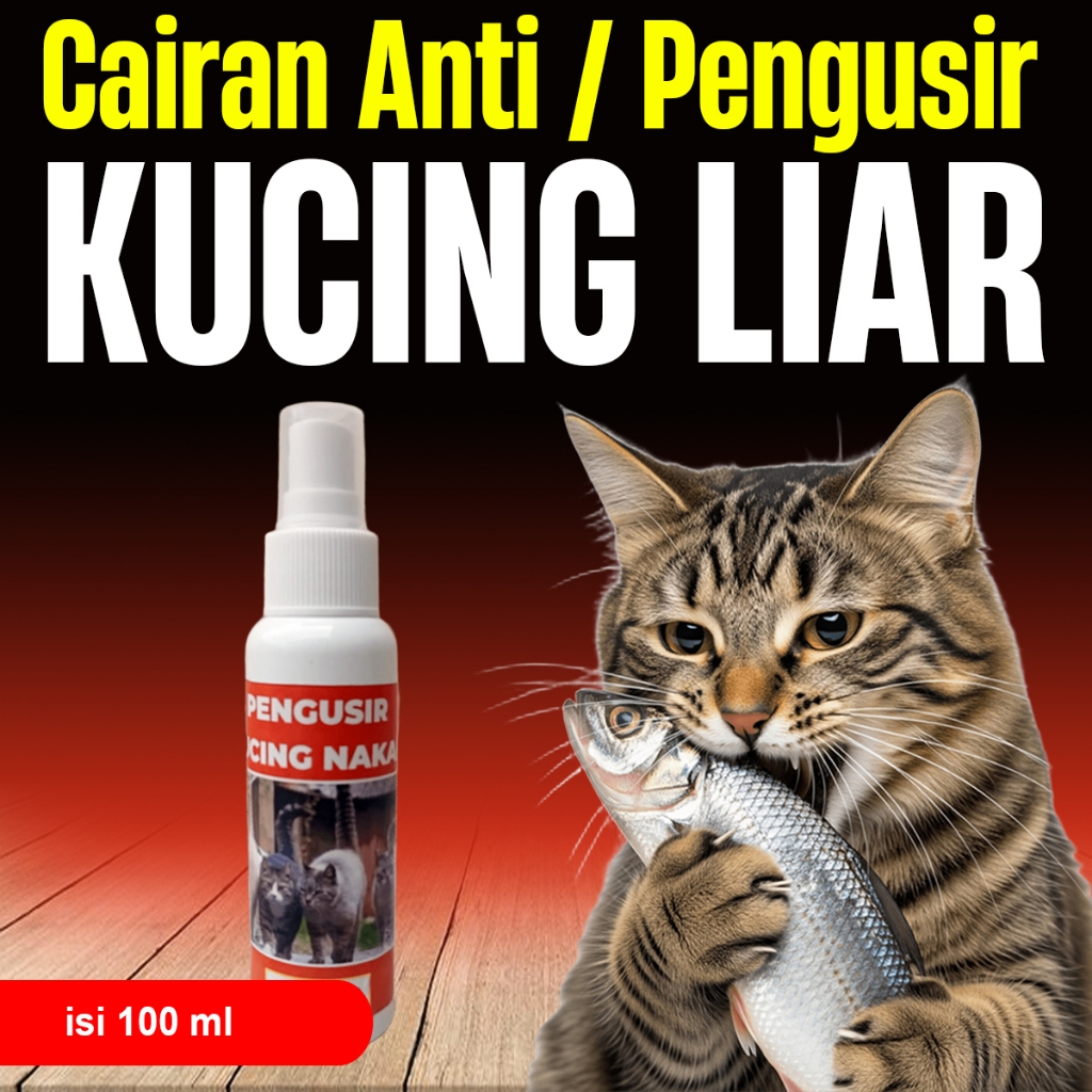 Jual Spray 100 ml Cairan Obat Anti Kucing Liar yang Nakal Pengusir ...
