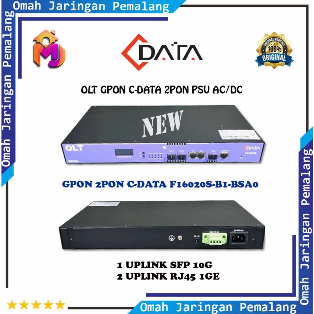 Jual {PREMIUM} OLT GPON 2PON C-DATA F16020S BER-POSTEL/OLT GPON Terbaru ...