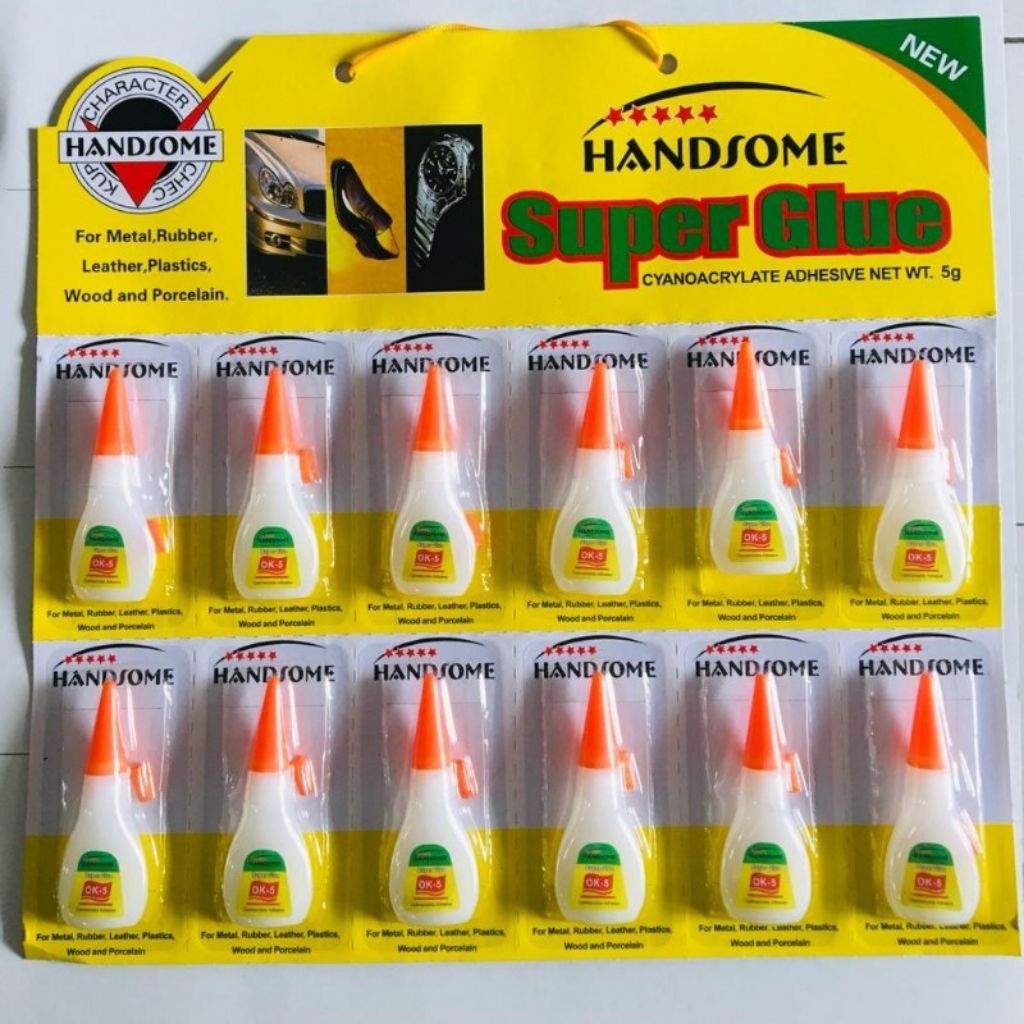 Jual PROMO 5 Pack - 60 Pcs - Lem Korea - Lem Handsome - Lem Bond OK5 ...