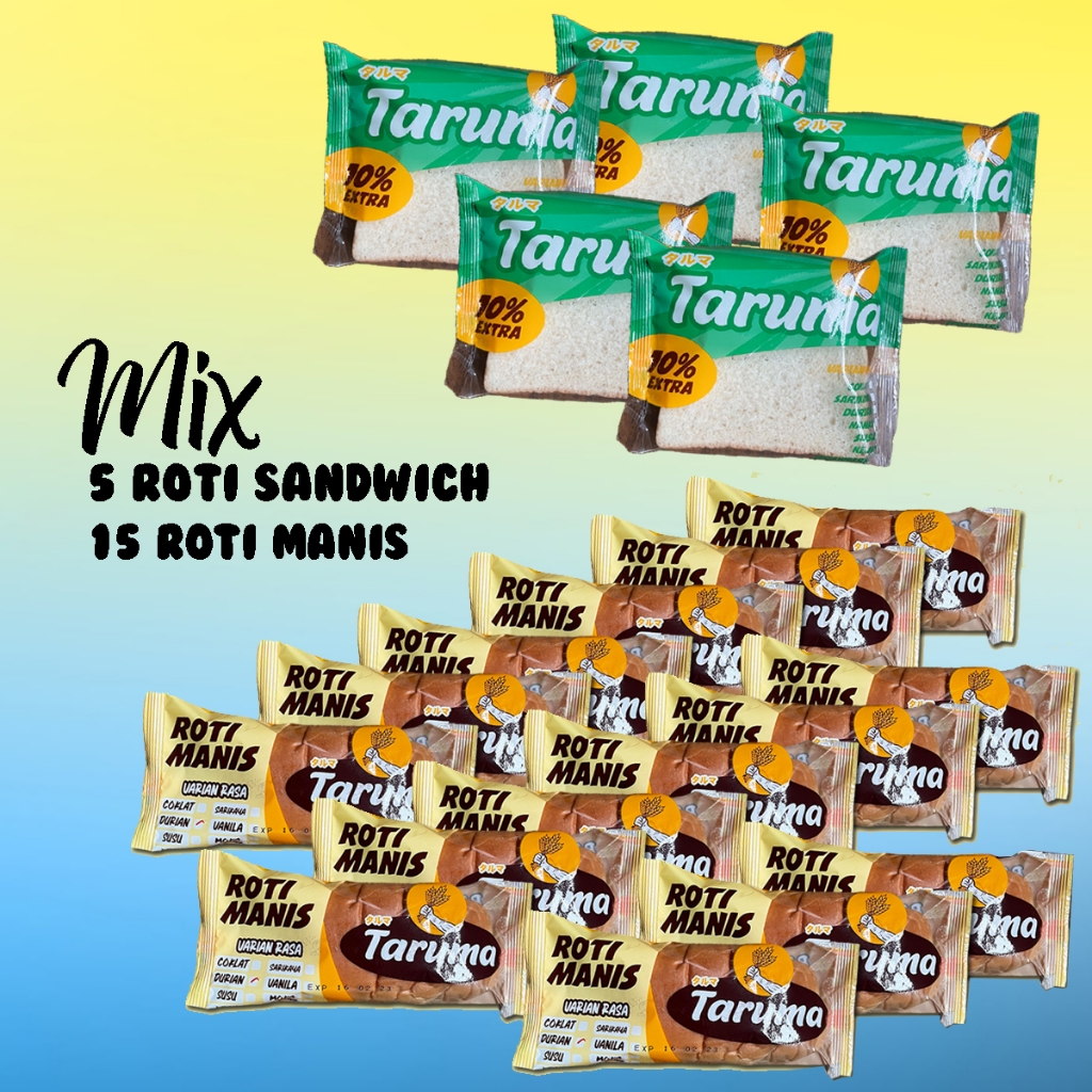 Jual Roti Mix 5 Sandwich dan 15 Roti Manis | Shopee Indonesia