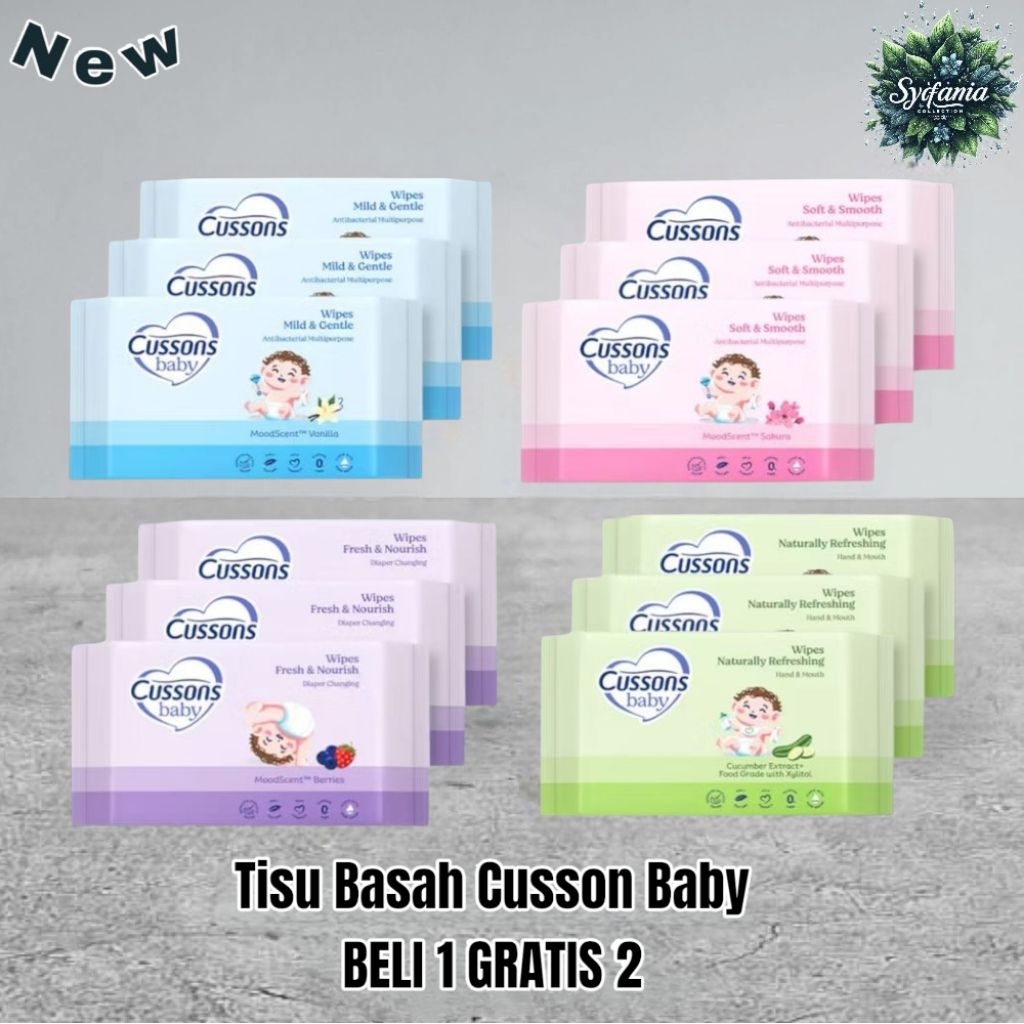 Jual [ BELI 1 GRATIS 2 ] Tisu Basah Cussons Baby Wipes 45's [ KEMASAN ...