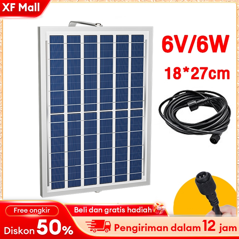 Jual solar panel 6W 18*27cm Papan solar solar cell panel surya 6V ...
