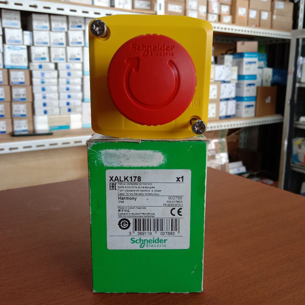 Jual Schneider Control Station Emergency Stop Function XALK178 Original ...