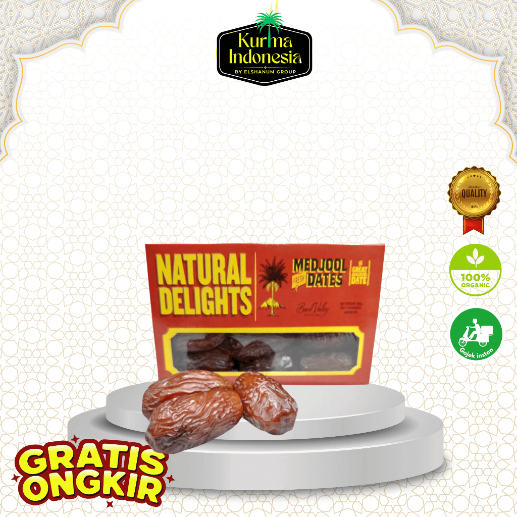 Jual Medjool Fresh Date 1kg Medjool Natural Delight Premium Medjool ...