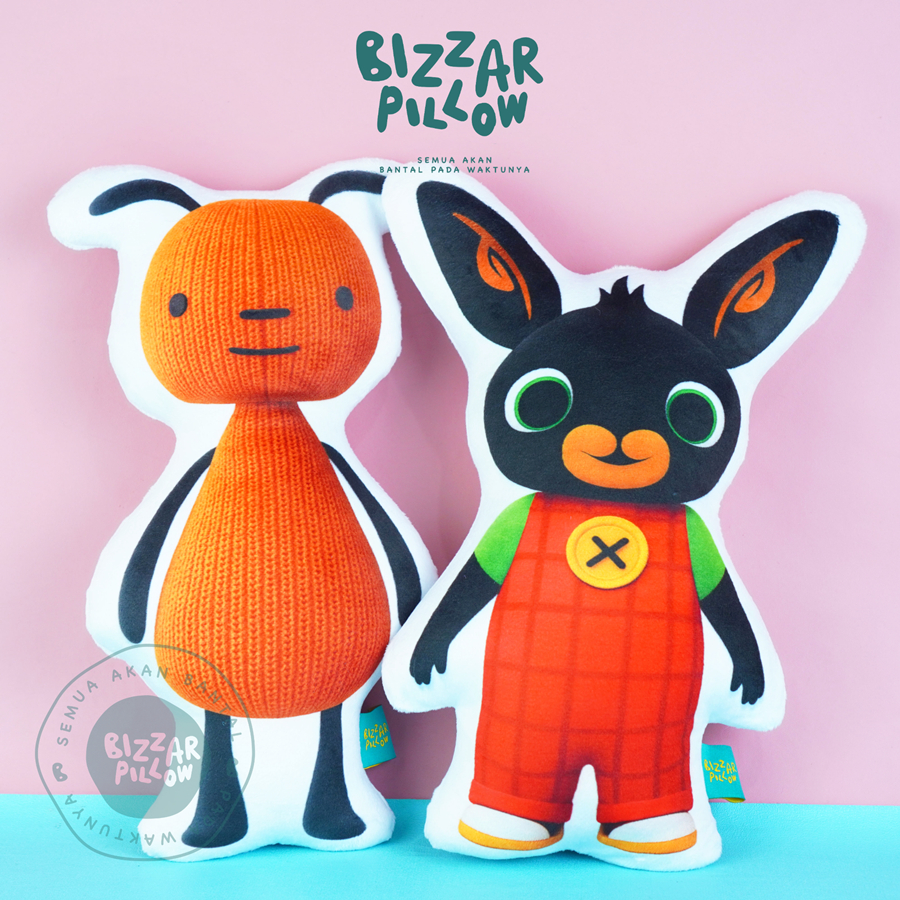 Jual Bizzarpillow Bantal Karakter Bing Bunny Size M BZ491 | Shopee ...