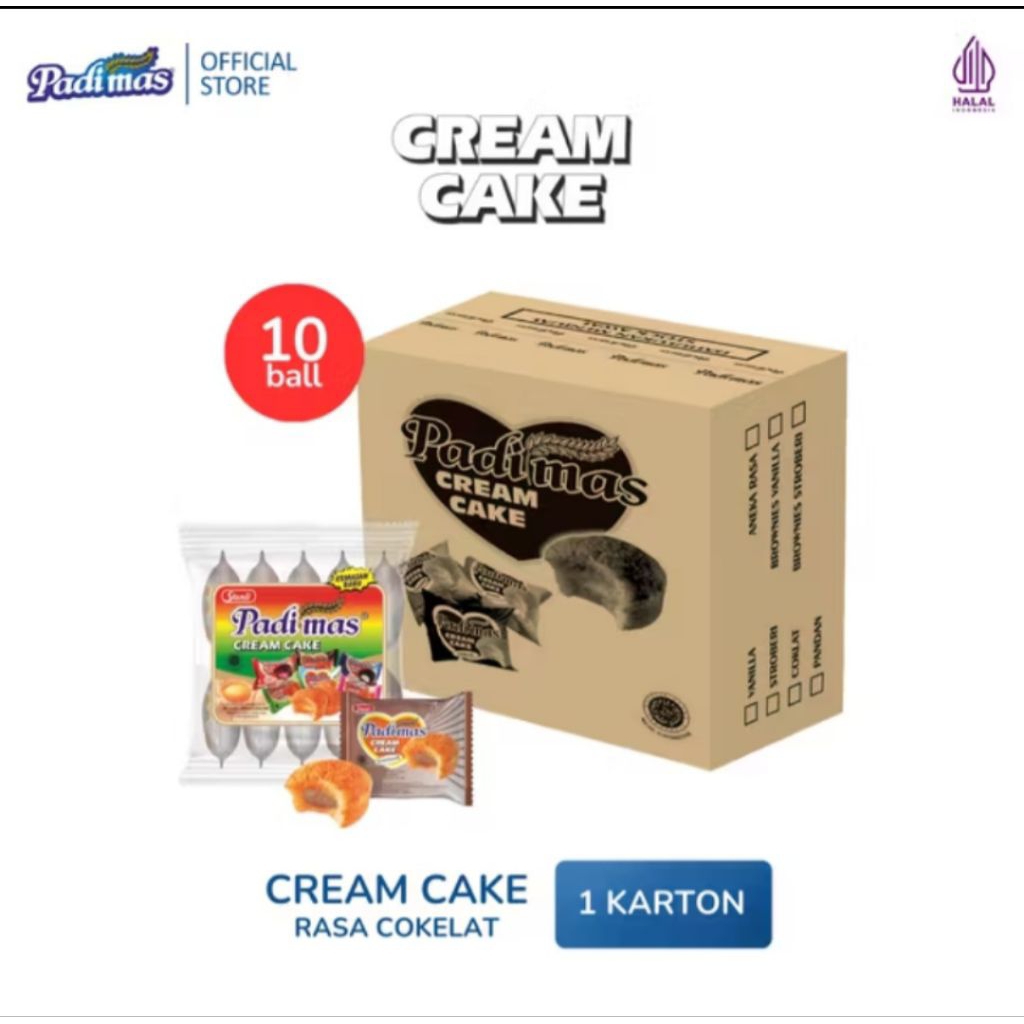 Jual Padimas Cream Cake 1 karton isi 10 x 10 = 100 Bungkus | Shopee ...