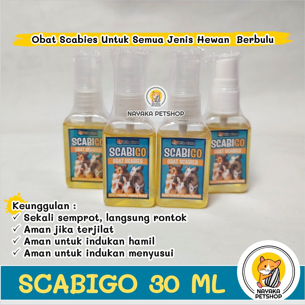 Jual Scabigo 30 ml Obat Scabies Hamster Kudis Tungau Kulit Jamur ...