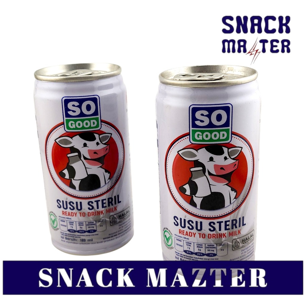 Jual So Good / Real Good Susu Steril Kaleng - Netto 189 ml | Shopee ...