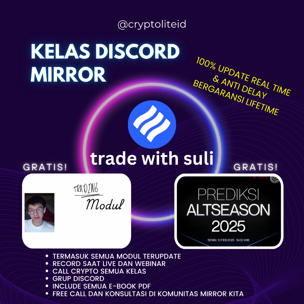 Jual Kelas Discord Mirror Trade With Suli (100% ASLI MIRROR DARI OFFICIAL) | Crypto Mirror ...