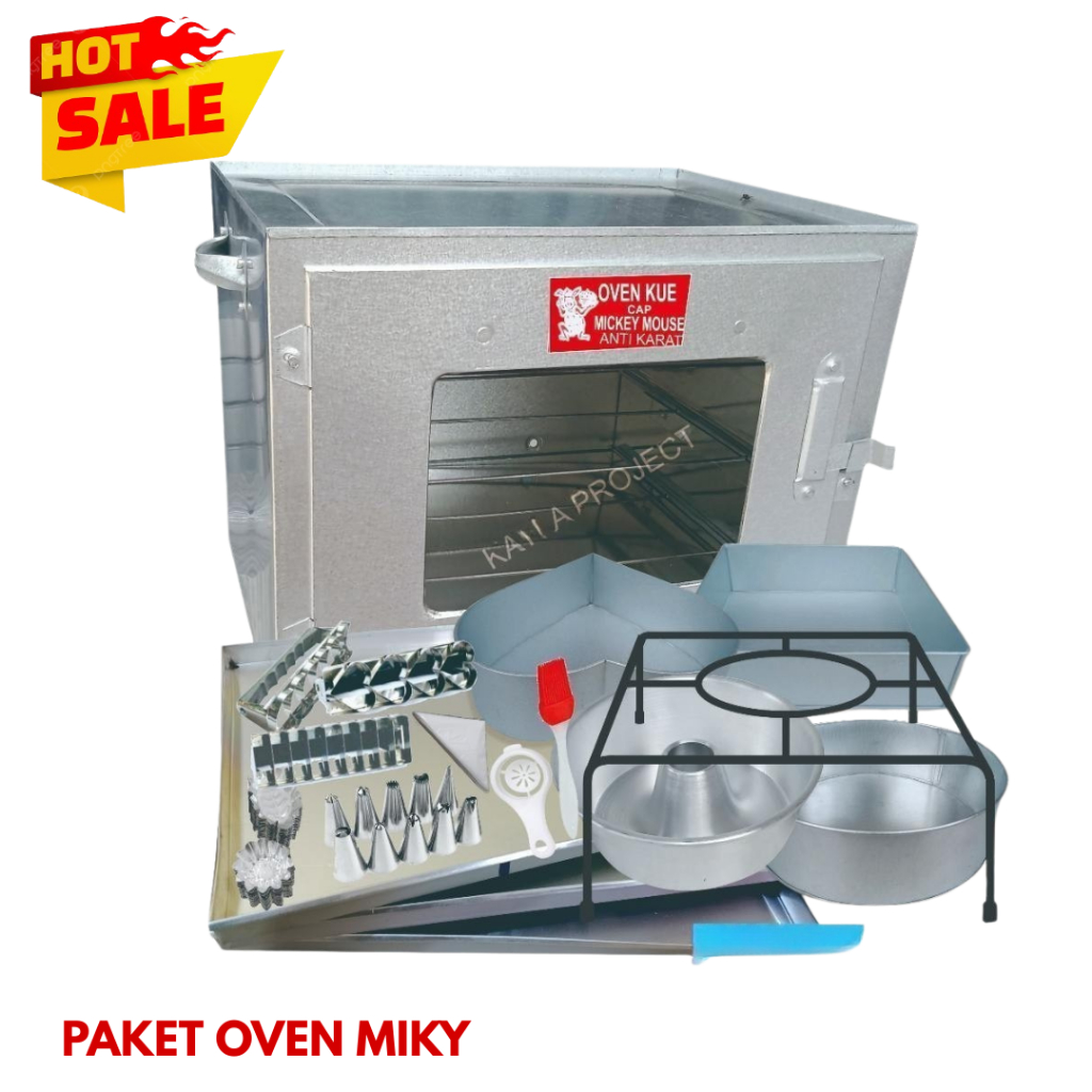 Jual Paket hemat Oven tangkring kompor open kue 3 susun plus loyang dan ...