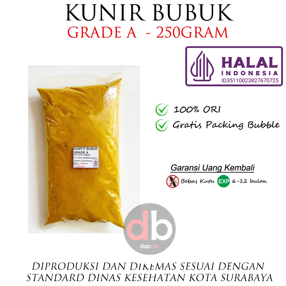 Jual Bubuk Kunir Kunyit Bubuk | Shopee Indonesia