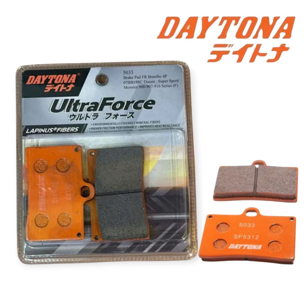 Jual 5033 DAYTONA KAMPAS REM PREMIUM "LAPINUS FIBER", BREMBO 4P, DUCATI ...