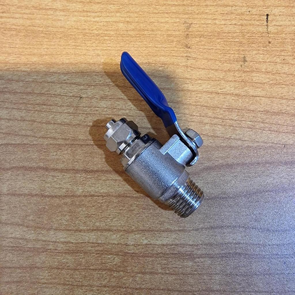 Jual Stop Kran RO / Ball Valve RO 1/4" x 1/4'' / ball valve stainless ...