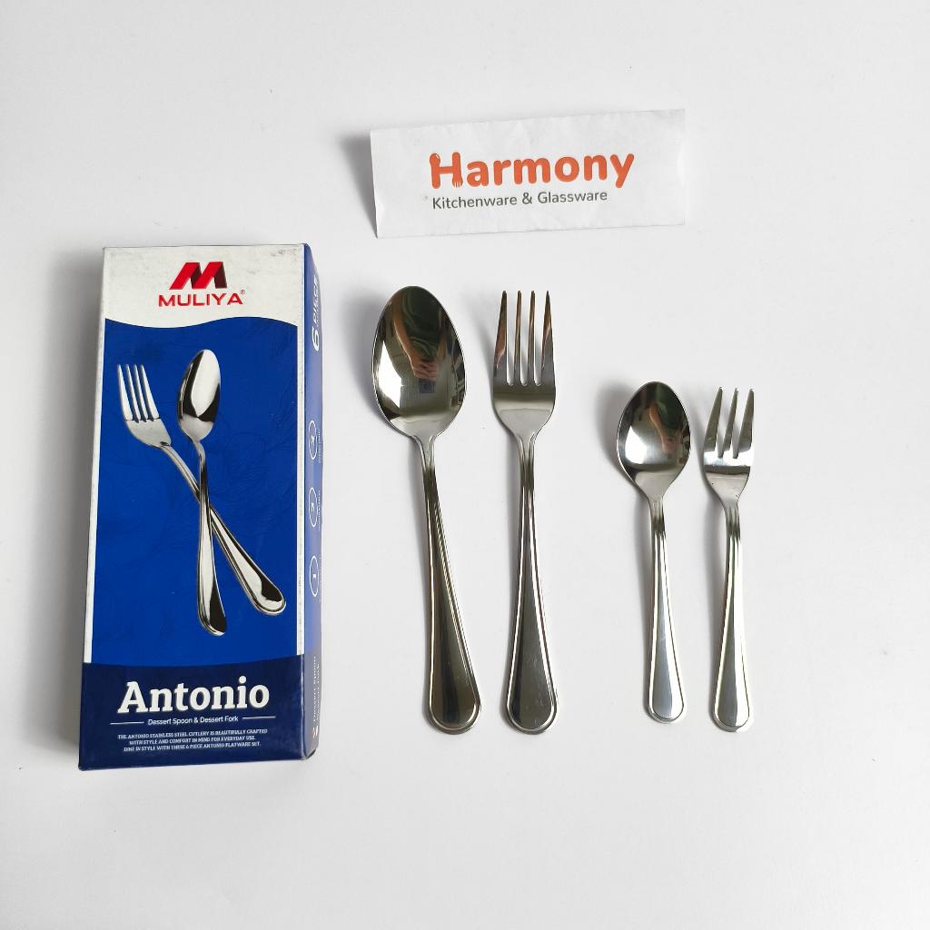 Jual Muliya ANTONIO Tableware Stainless Sendok Garpu Makan Dinner ...