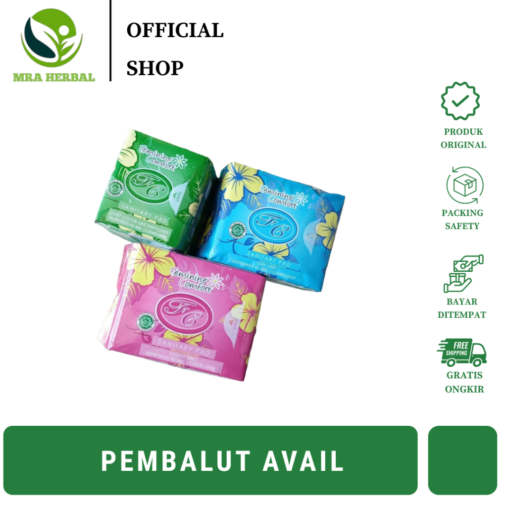 Jual Avail Pembalut Herbal I Avail Pantyliner I Avail Day Use (Biru) I ...