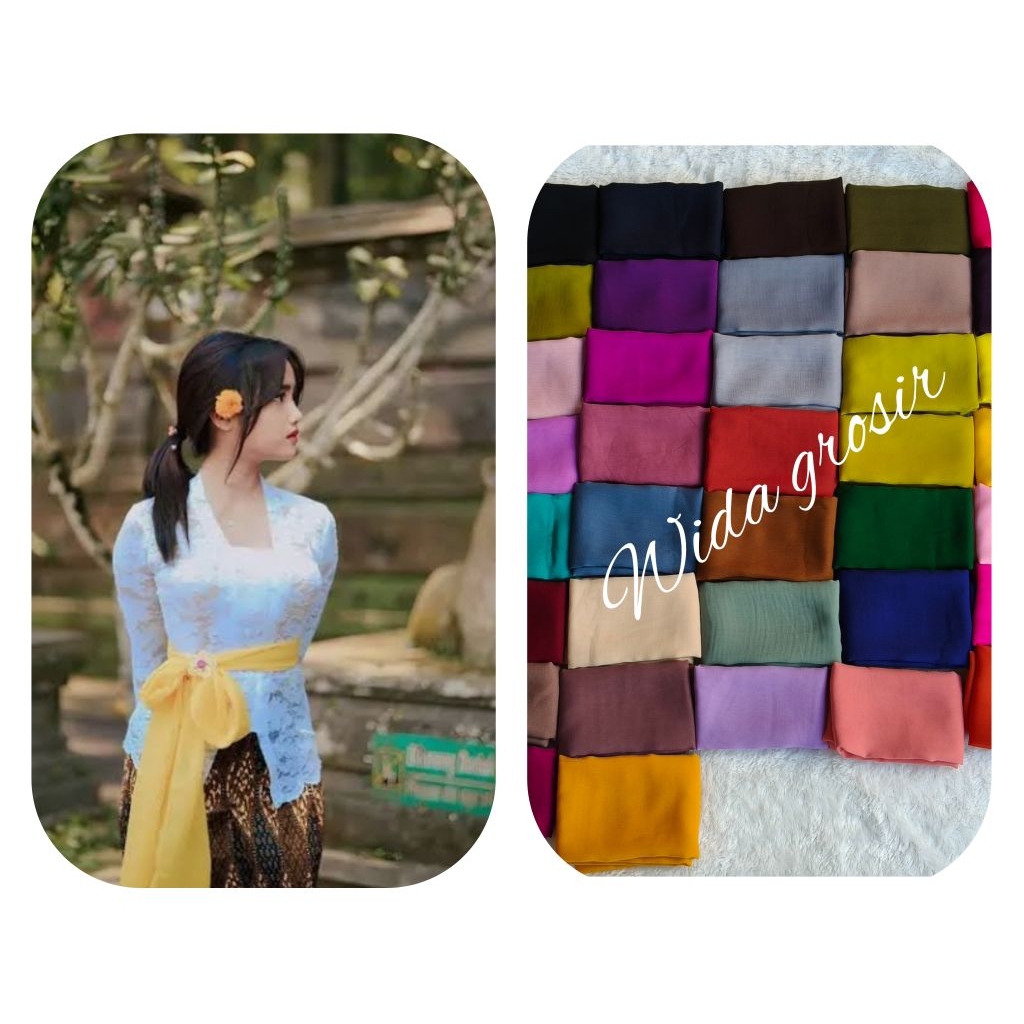 Jual selendang sifon polos besar//selendang bali besar//selendang tari ...