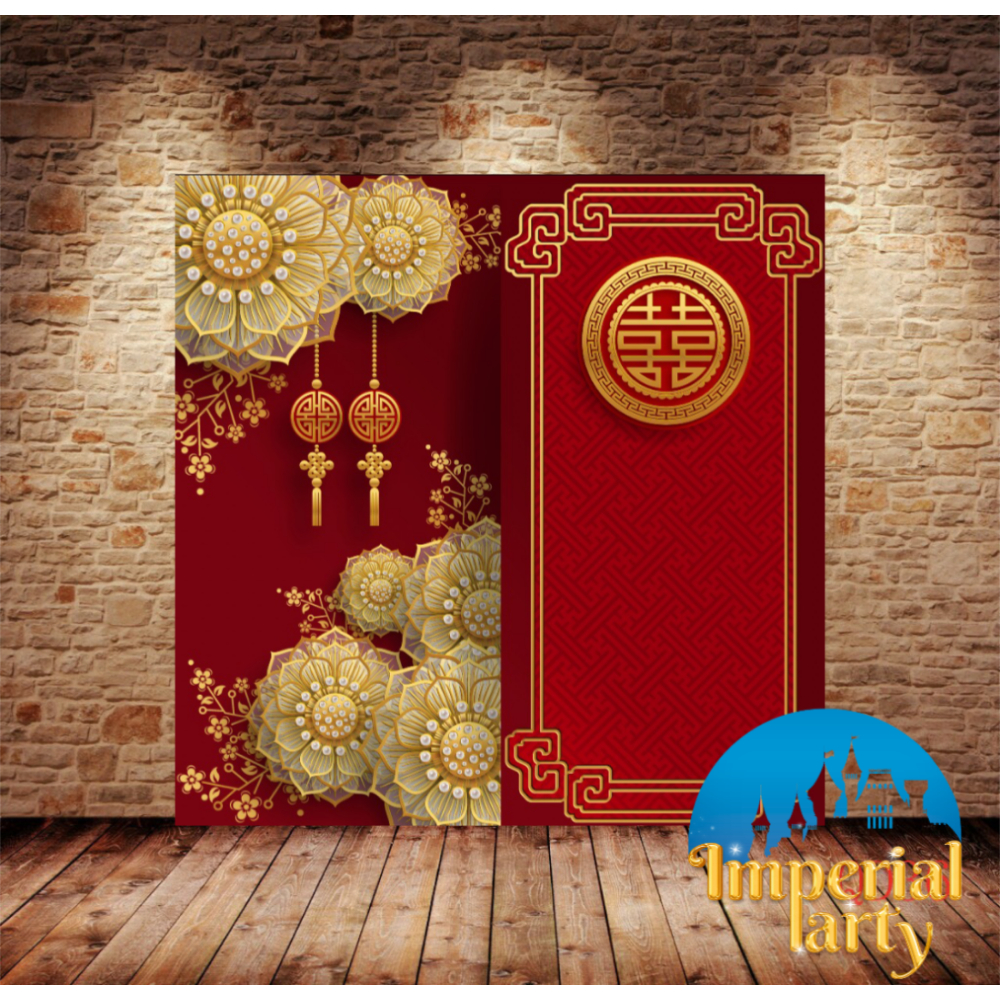 Jual Custom Backdrop Banner Spanduk Lamaran Sangjit Tunangan Wedding ...