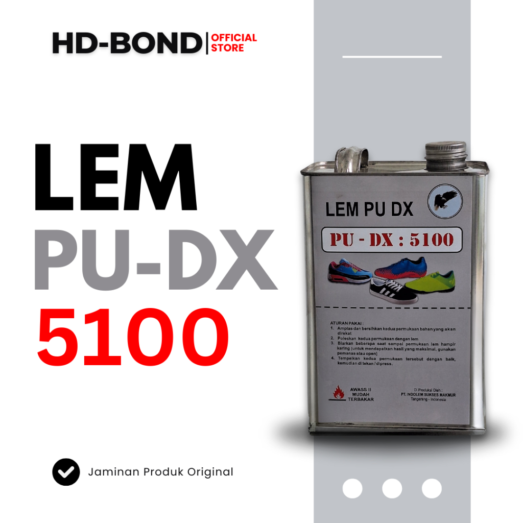 Jual LEM PU-DX 5100 Lem Bening / Lem Press / Lem Sepatu Super Kuat 0.80 ...