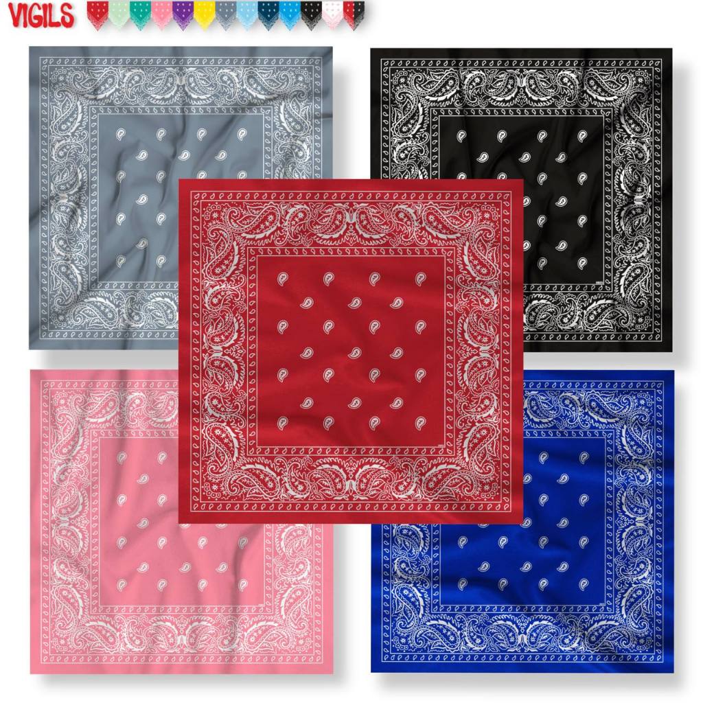 Jual BANDANA SLAYER SCRAF MOTIF OLD SCHOOL PAISLEY 50x50 cm | BAHAN ...