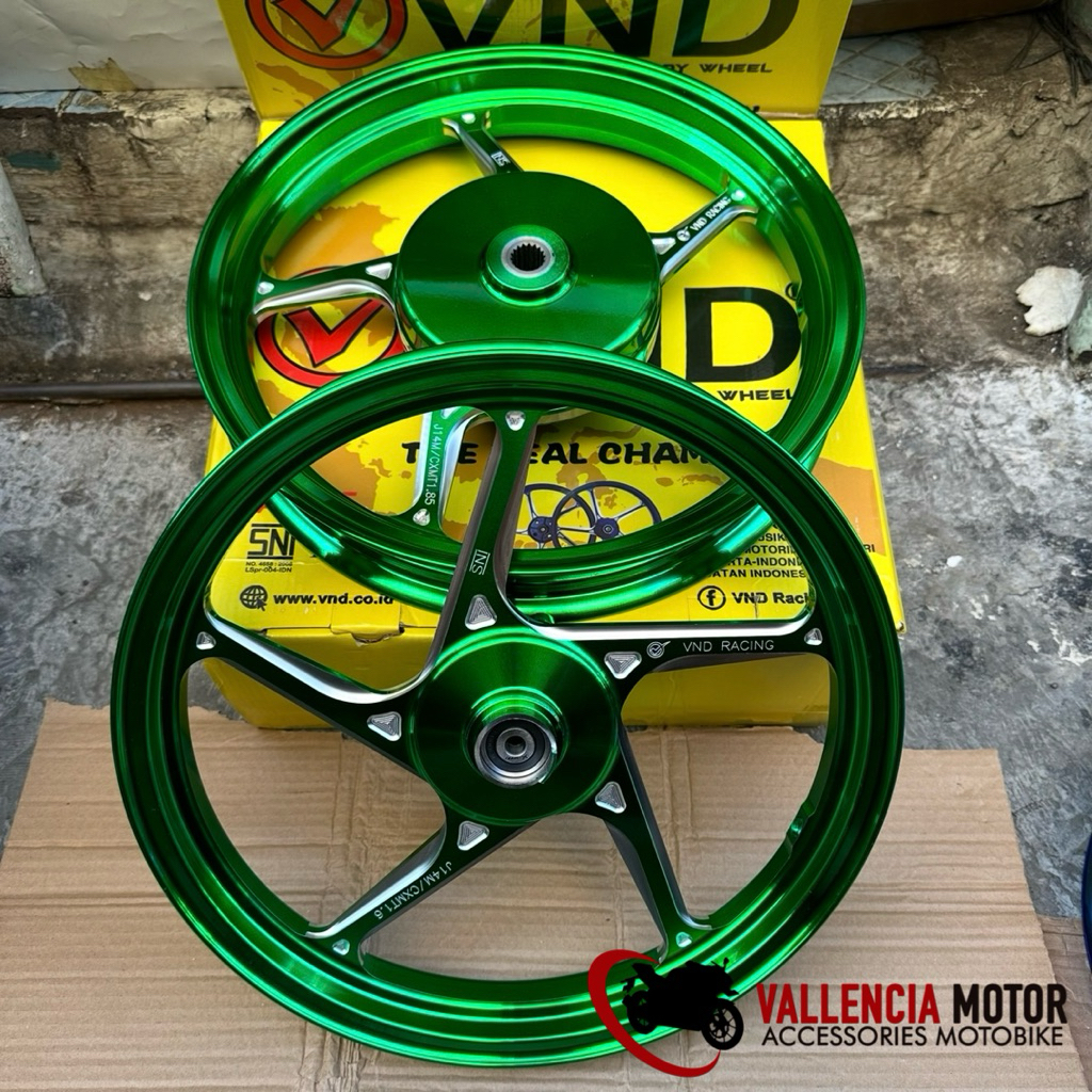 Jual Velg vnd ak55 vario110 vario 125 150 beat mio smile mio sporty spacy mio m3 genio scoopy ...