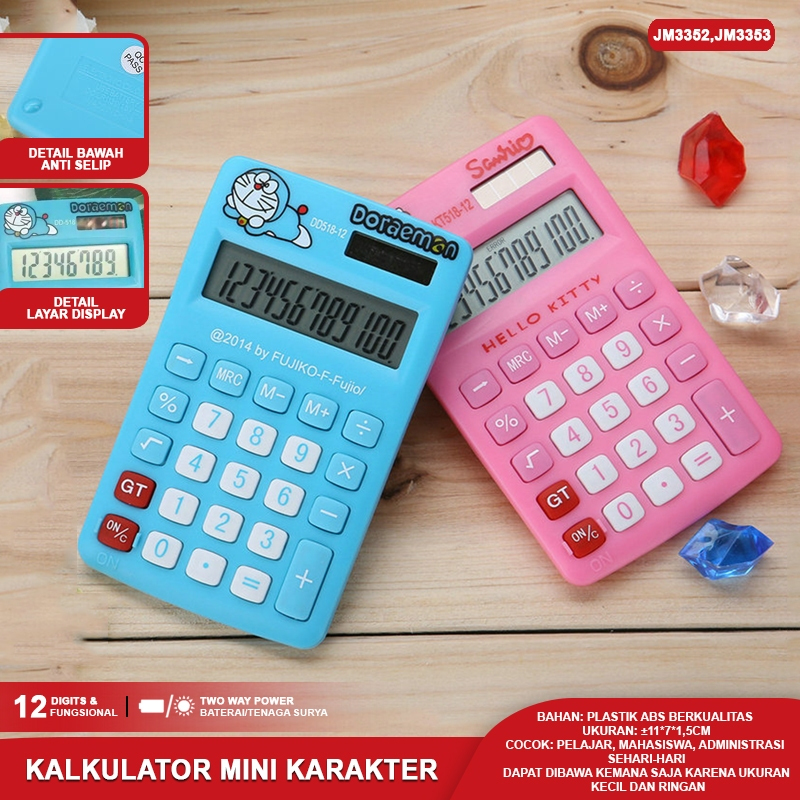 Jual Kalkulator Meja/Calculator Office (12 Digit)/Kalkulator Mini ...