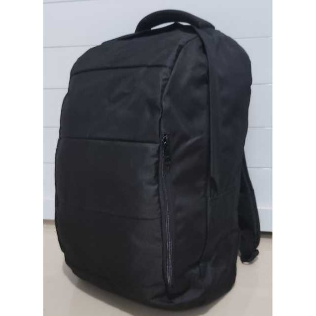 Jual Tas Ransel Polos Hitam Bahan Cordura – Muat Laptop 14 Inch ...