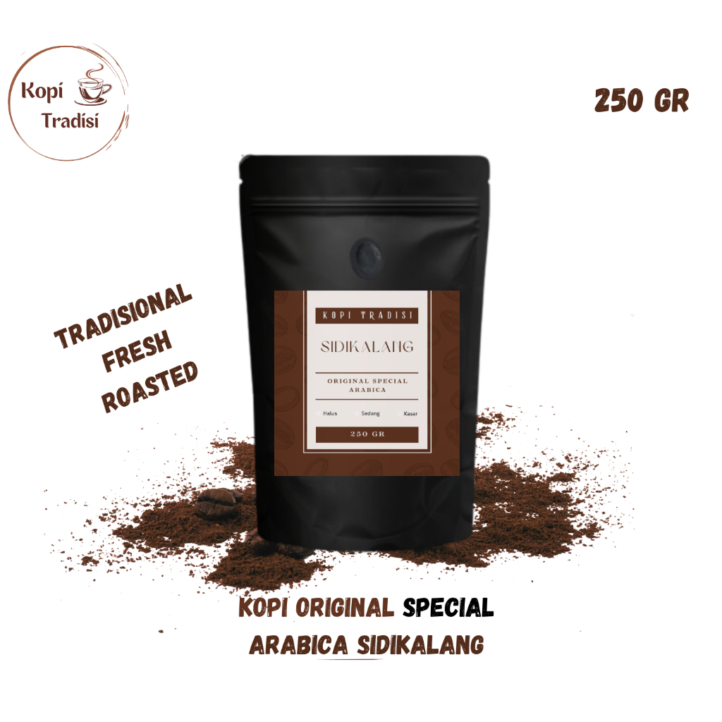 Jual Kopi Bubuk Original Special Arabica Sidikalang 250 gr Fresh ...