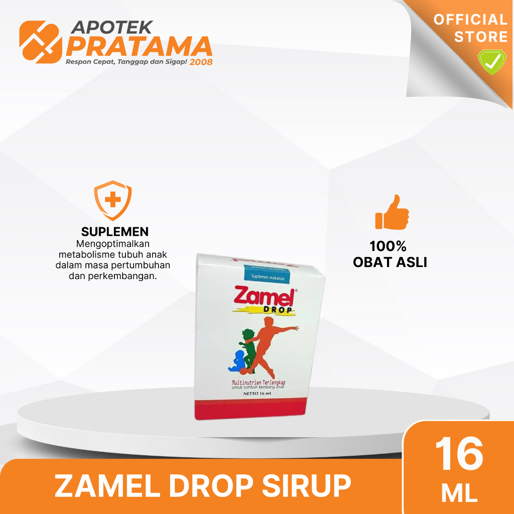 Jual ZAMEL DROP / ZAMEL DROP SIRUP 16ML | Shopee Indonesia