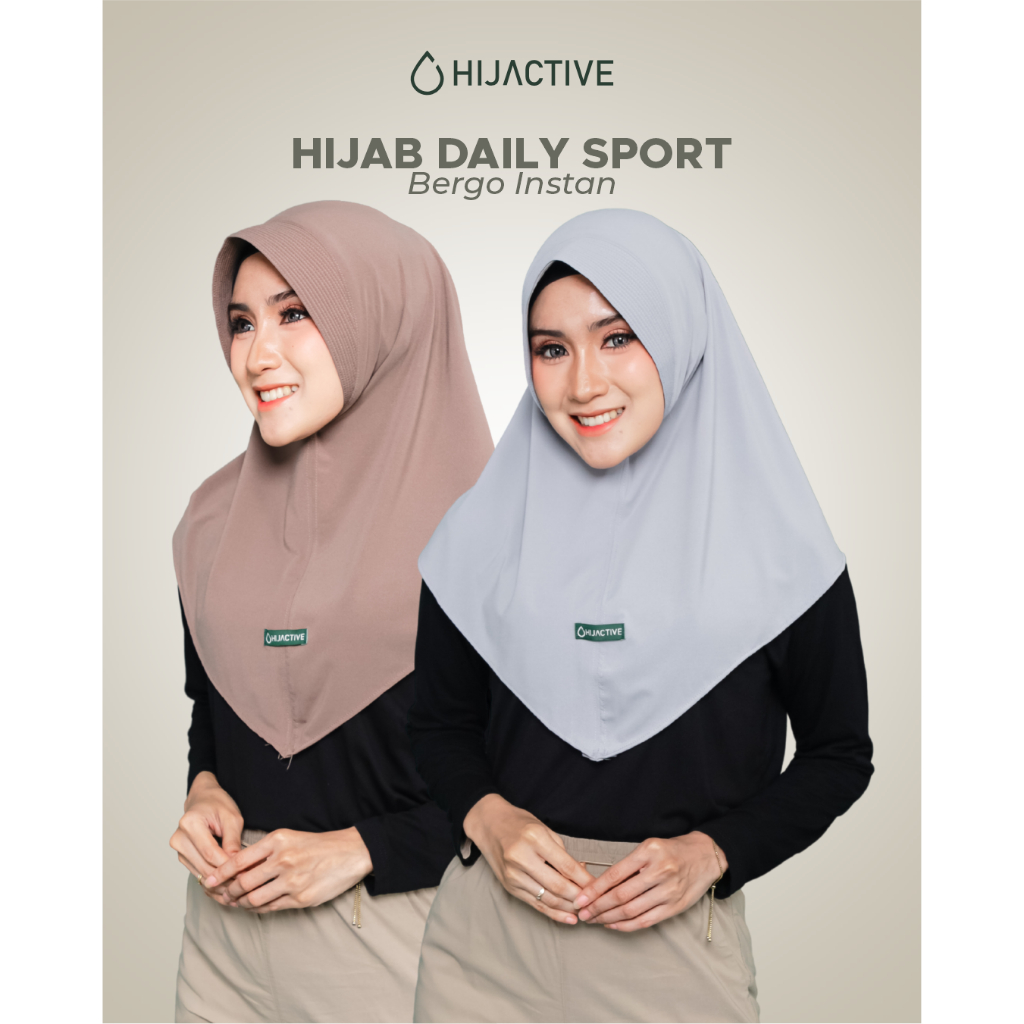 Jual HIJACTIVE - Hijab Daily Sport Jogging Badminton Voly Tracking ...