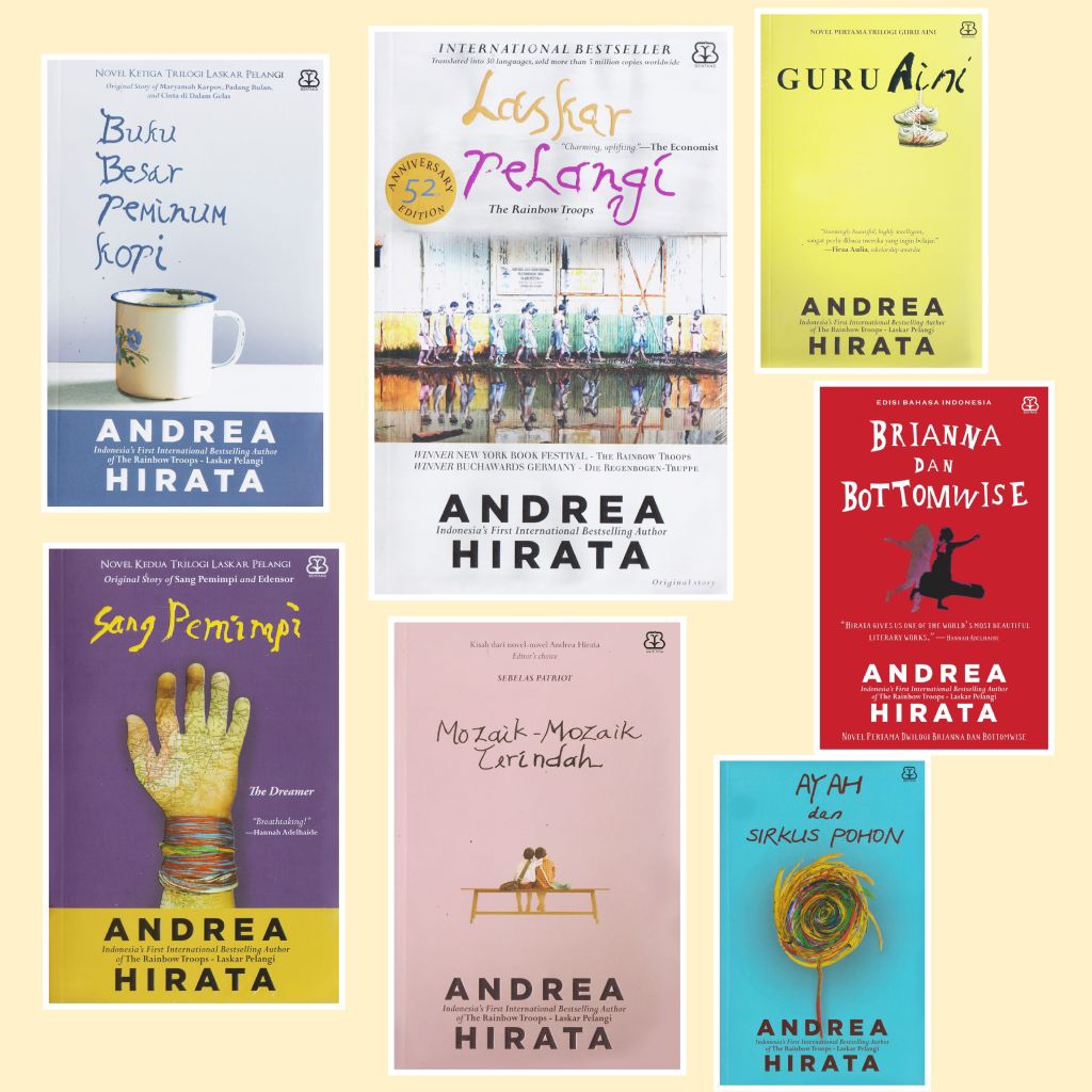 Jual Novel Andrea Hirata : Guru Aini | Ayah dan Sirkus Pohon | Orang ...