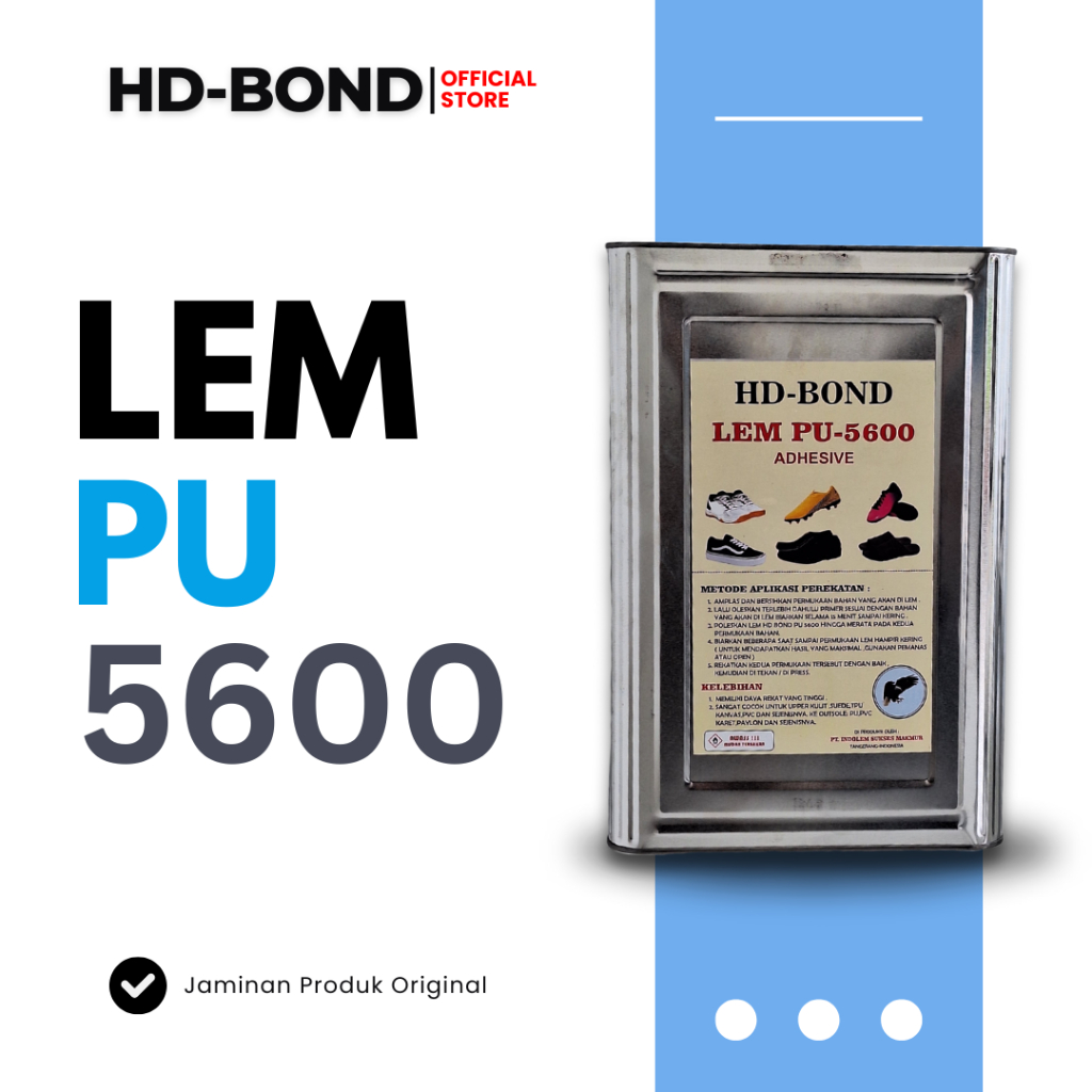 Jual HD-BOND Lem PU 5600 Lem Bening / Lem Press / Lem Sepatu 15 KG ...