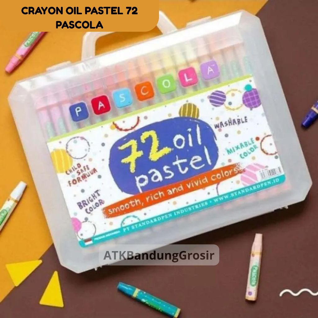 Jual Crayon / Krayon Pascola Oil Pastel ISI 72 Warna Murah | Shopee ...