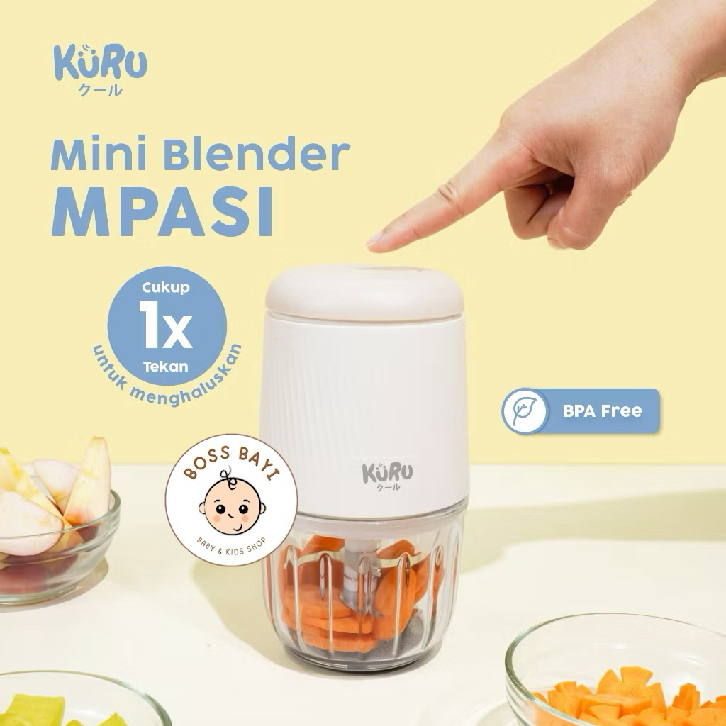 Jual KURU - 2in1 Mini Food Blender Grinder | Puree Maker Food Chopper ...