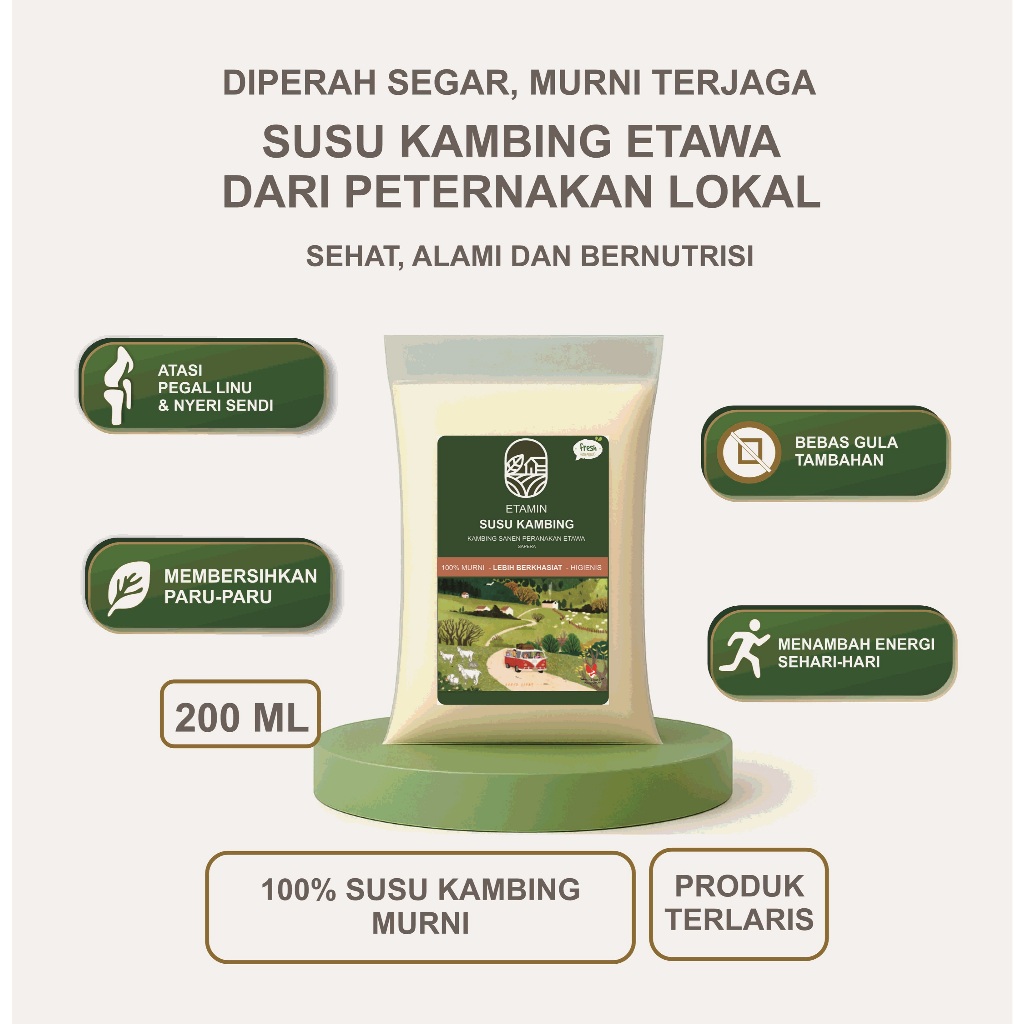 Jual Susu Kambing Murni Segar Tanpa Gula | Atasi Nyeri Sendi, Pegal ...