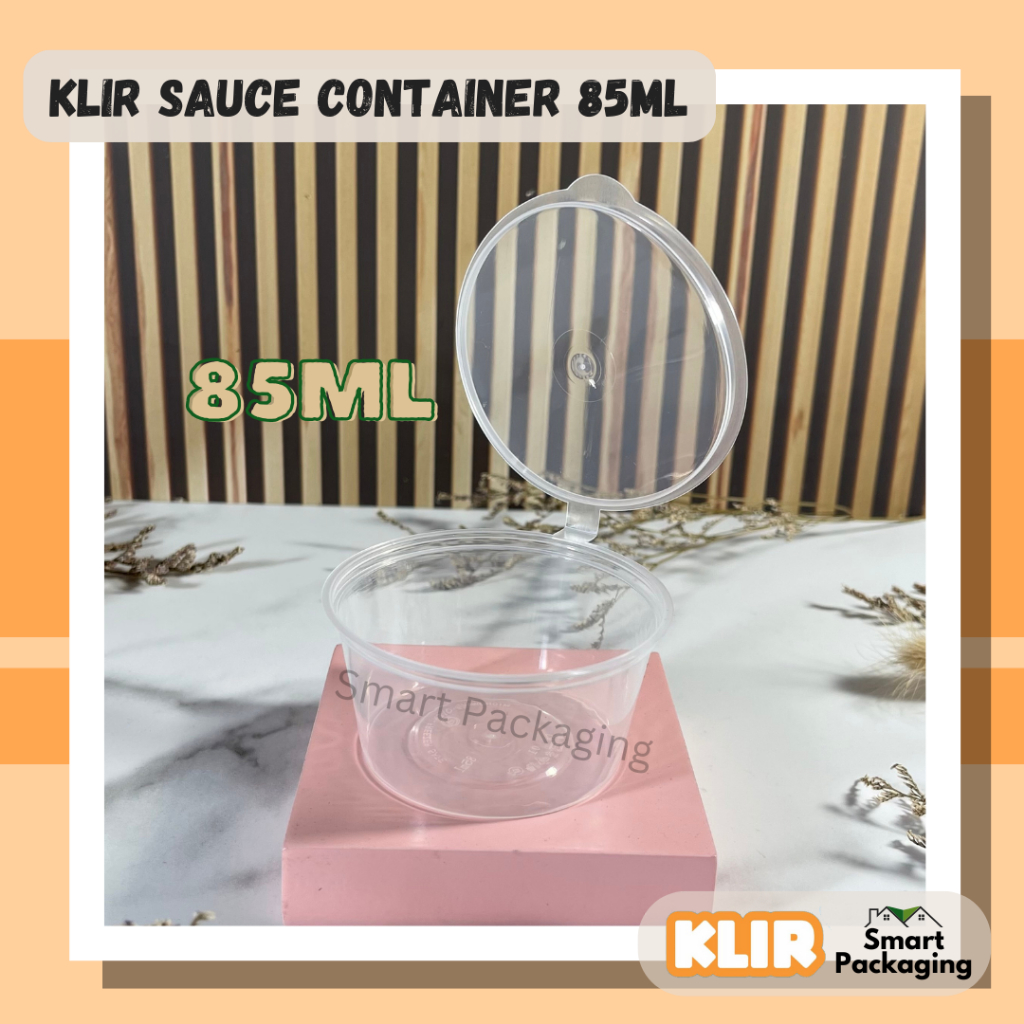 Jual [ISI 50 PCS] Sauce Container KLIR 85ml / Tempat Saus Plastik ...