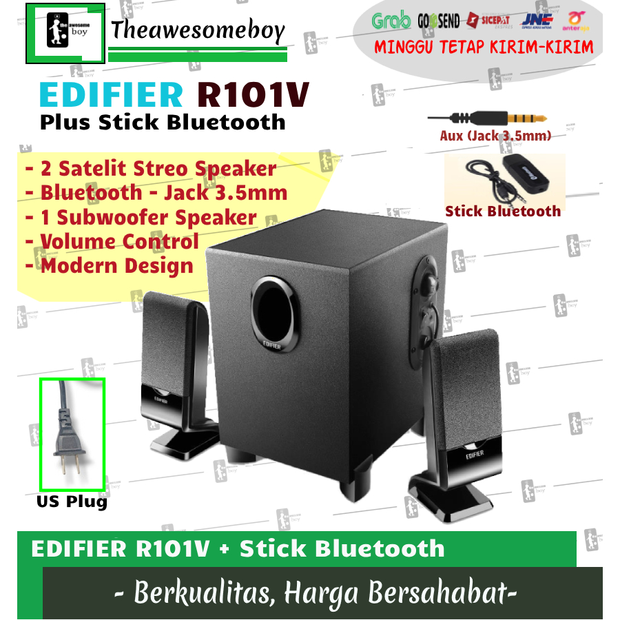 Jual Edifier R101BT / R101V 2.1 Bluetooth Subwoofer Speaker Multimedia ...