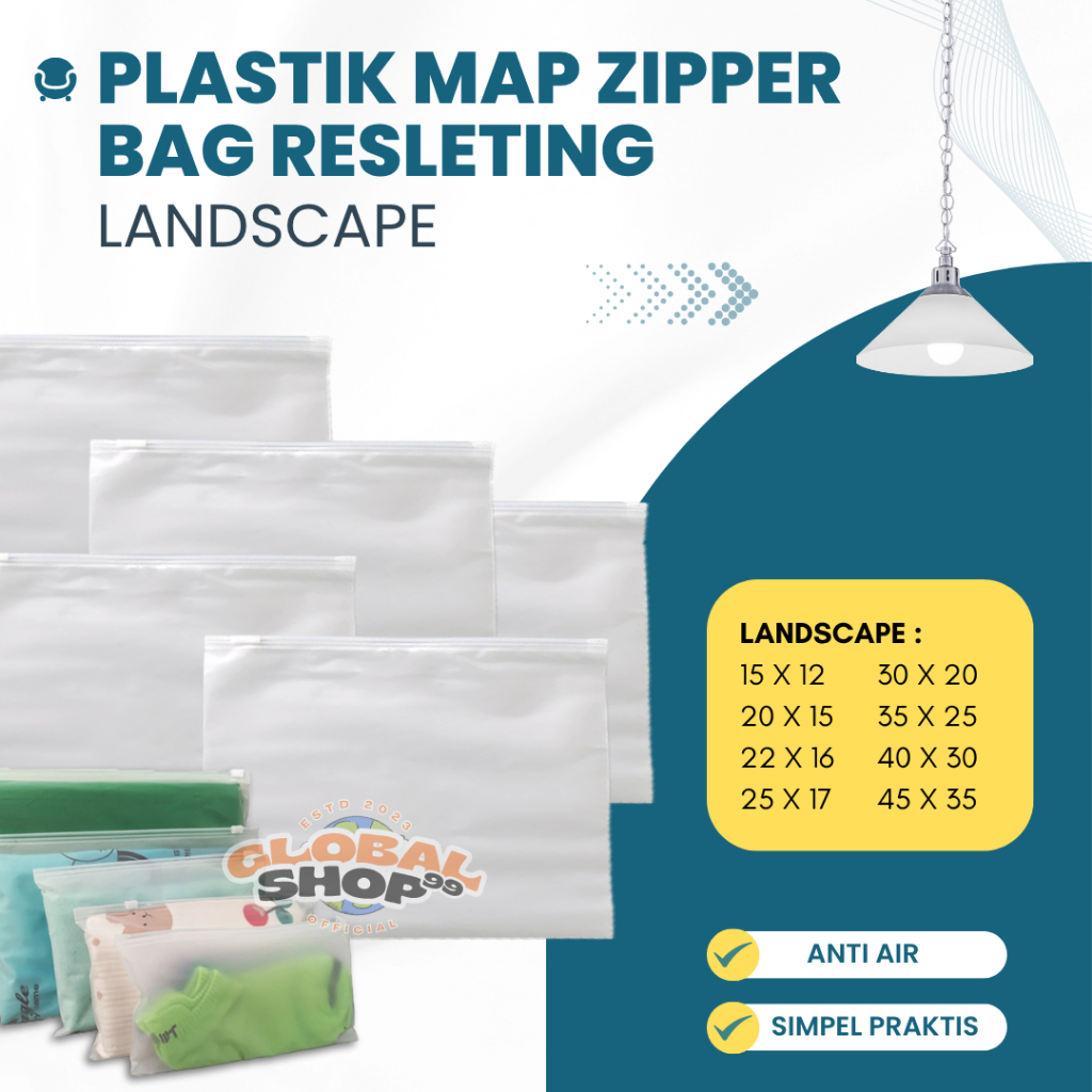 Jual Kantong Plastik Packing ZIPLOCK LANDSCAPE Travel Pouch Transparan ...