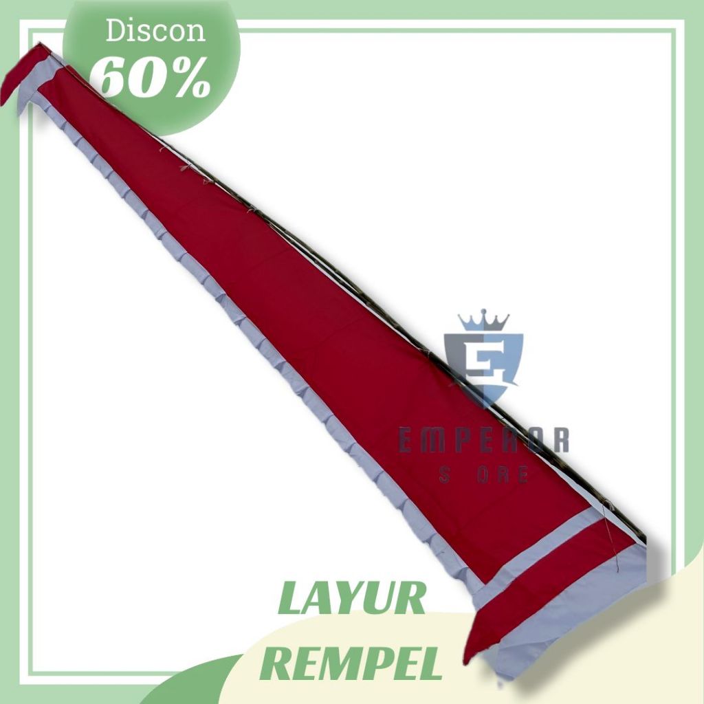 Jual Layur Rempel Panjang 4 Meter Bendera Umbul Umbul HUT Kemerdekaan ...