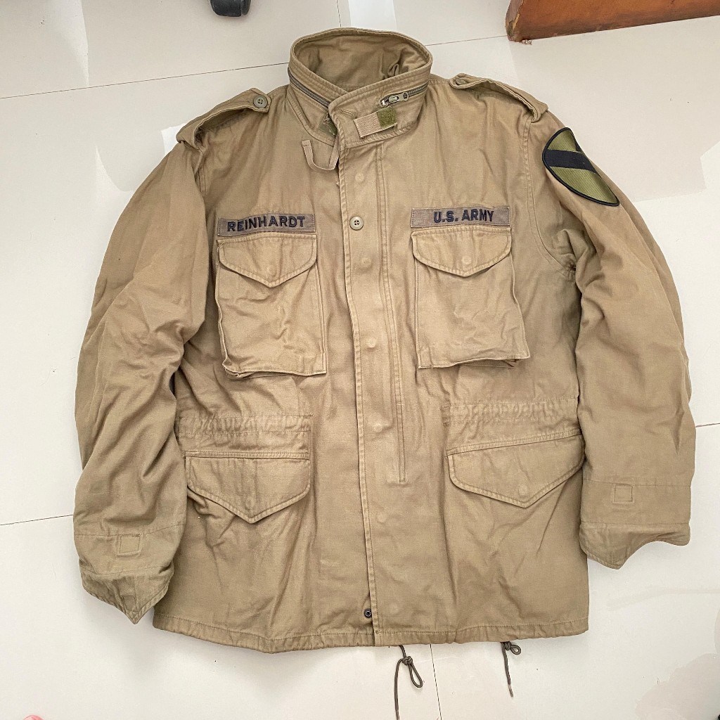 Jual US Army M-65 Field Jacket Olive – Teesar Inc. USA | Cavalry Patch ...