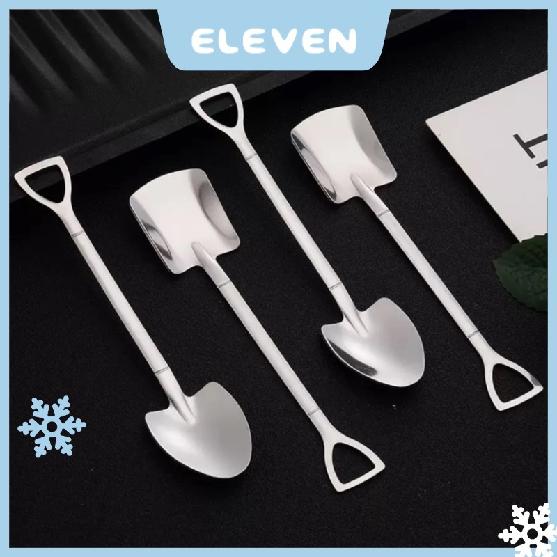 Jual ELEVEN Sendok Dessert Bentuk Sekop Besi Stainless Baja Anti Karat ...