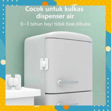 Jual Pengaman Pintu Lemari Kulkas GEMBOK Lock Tempel Laci Furniture ...