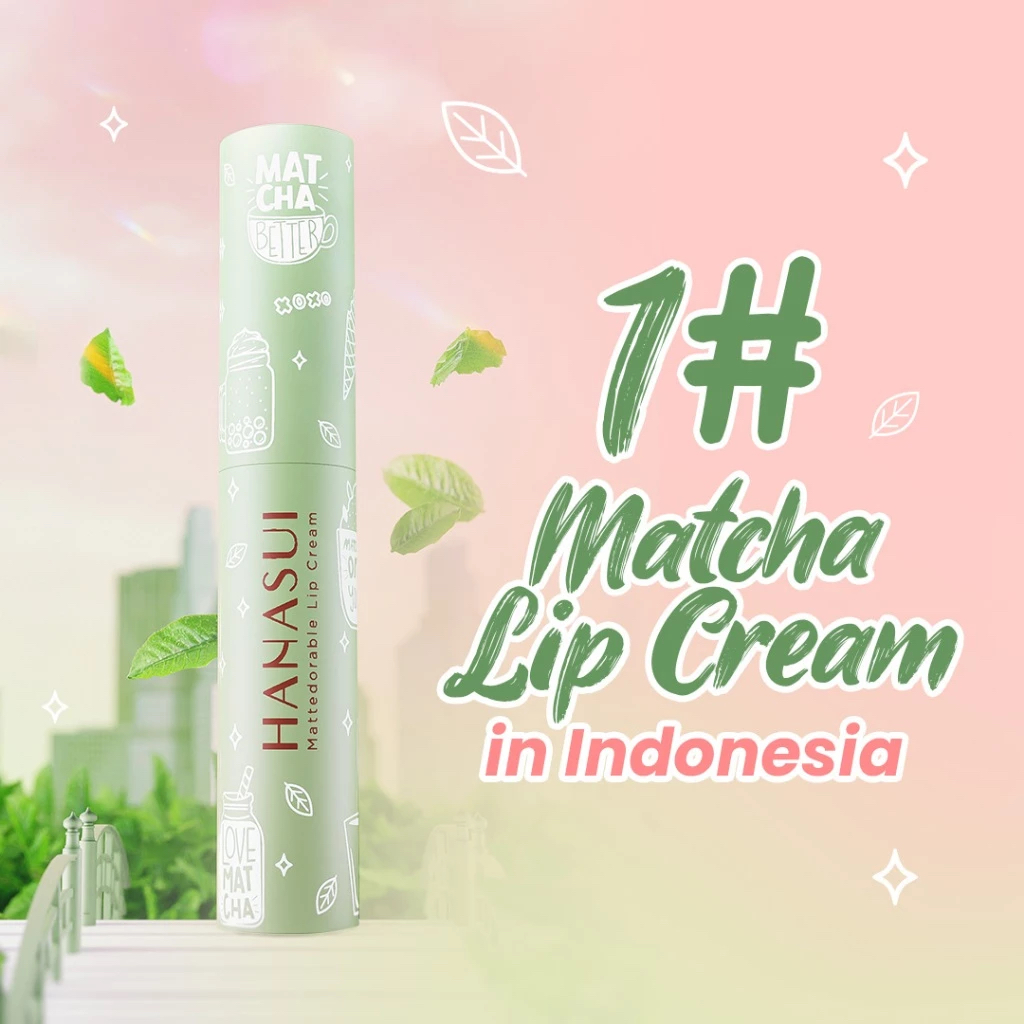 Jual (COD) Hanasui Mattedorable Lip Cream Matcha Latte Edition - Matcha ...