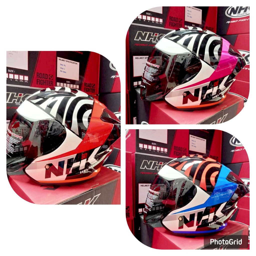 Jual HELM NHK R1 ELITE AERODYNAMIC SINGLE VISOR ORIGINAL | Shopee Indonesia