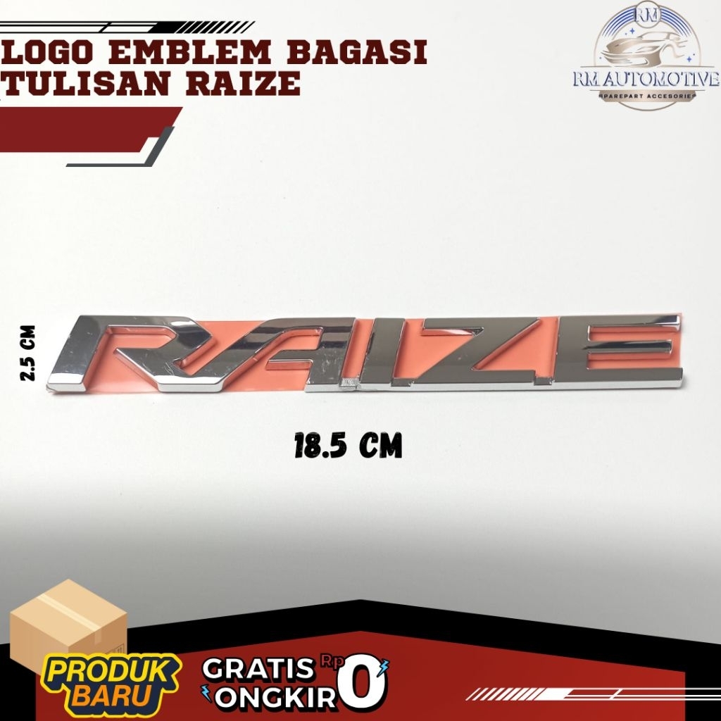 Jual Logo Emblem Bagasi Tulisan Raize Original | Shopee Indonesia