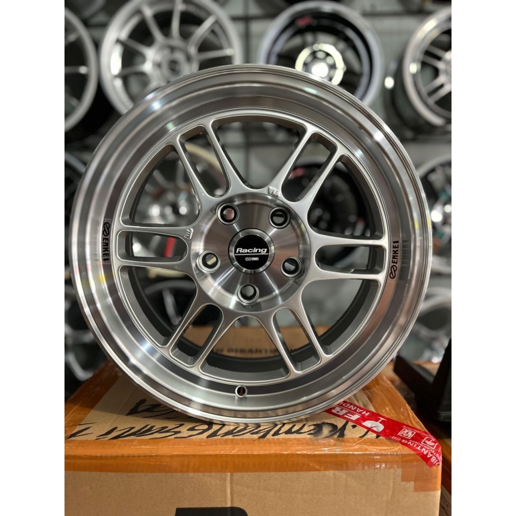 Jual velg mobil enkei rpf r16 silver center and lip polish pcd 5x114 kondisi baru | Shopee Indonesia