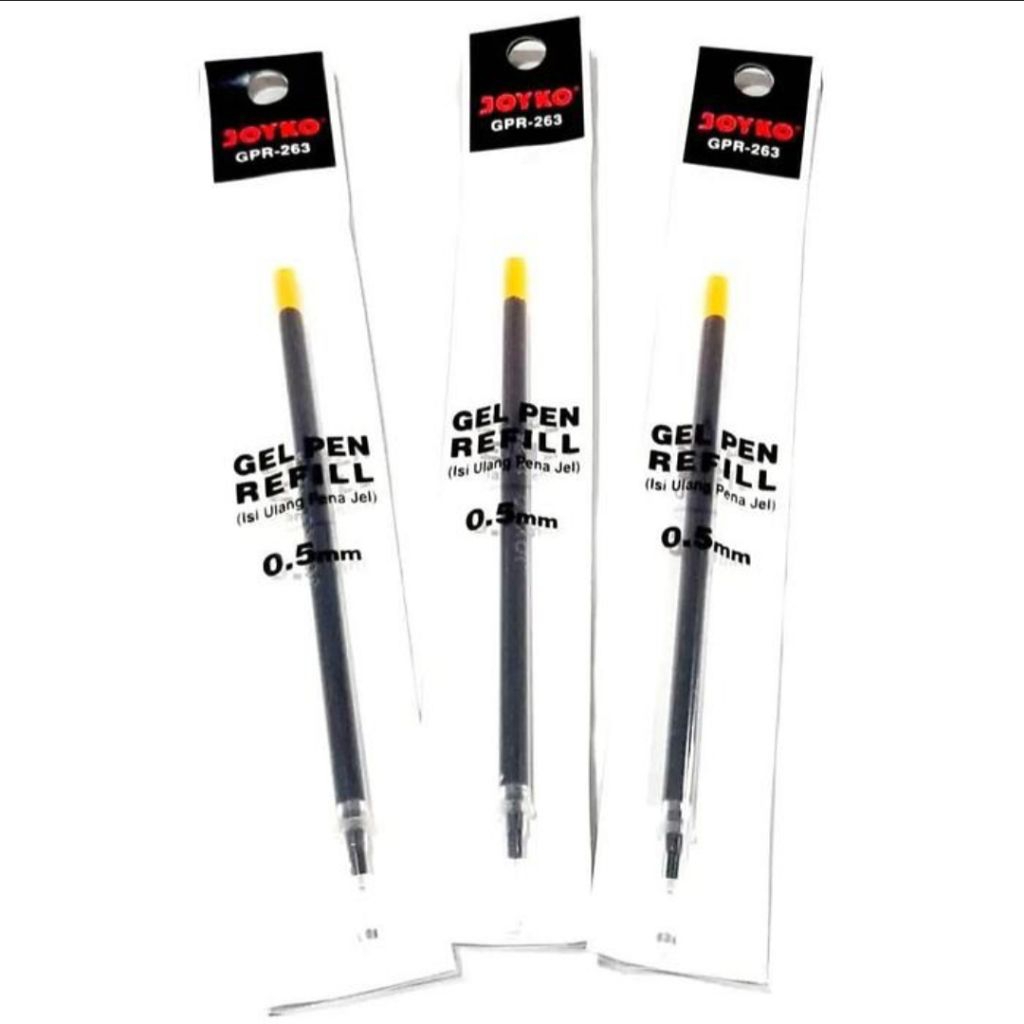 Jual Refil Pulpen Gel 0,5 / isi Pulpen Joyko 1 pak isi 24 pcs | Shopee ...
