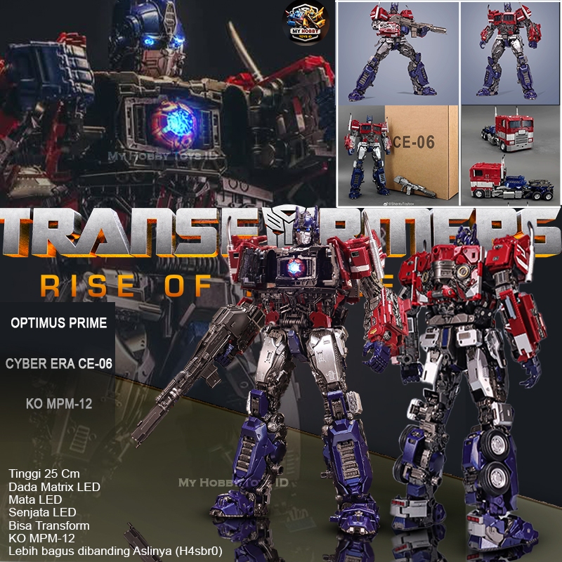 Jual Figure Robot Transformers Optimus Prime Light Efect Dada Matriks ...