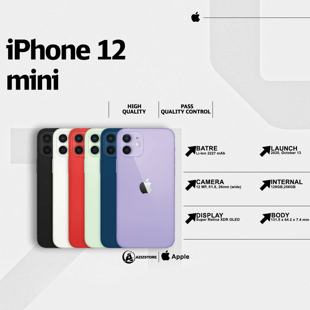 Jual iPhone 12 Mini 128GB/64GB Second original | Shopee Indonesia